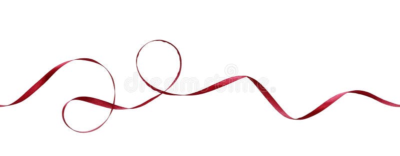 Red silk ribbon stock photo. Image of loop, twist, piece - 81600728
