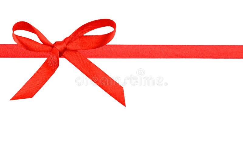 Red silk ribbon stock photo. Image of package, ornate - 45656550