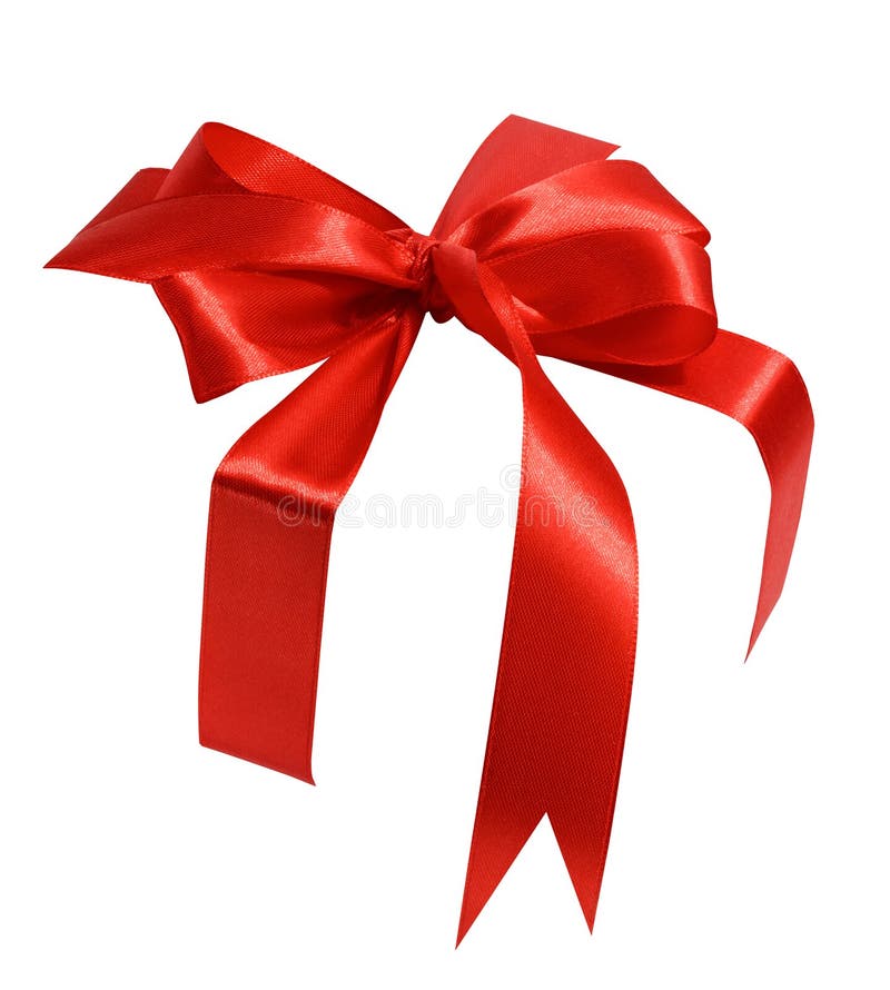 Red Silk Ribbon Tied Around the Box, Frame and Blank for Design Stock ...