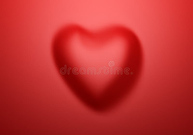 Red silk in Shape of Heart stock illustration. Illustration of amour ...