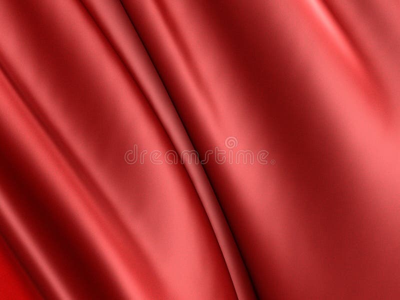 Red Silk Wavy Cloth Fabric Elegant Background Stock Illustration ...