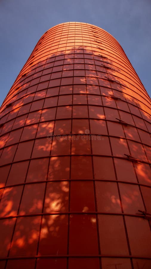 Storage silo complex stock image. Image of modern, grain - 162311571