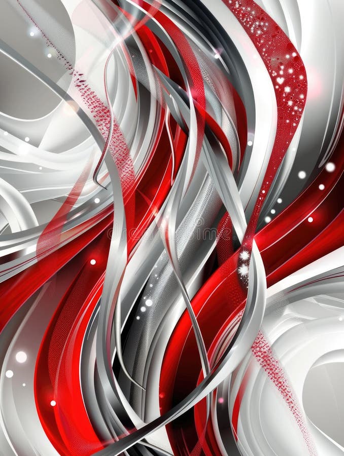 Red and Silver Abstract Background Stock Photo - Image of space ...