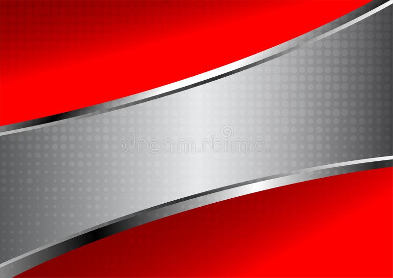 Red and Silver Abstract Background Vector Business with Copy Space ...