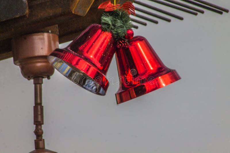 Red silver bells stock image. Image of silver, isolated - 85577101