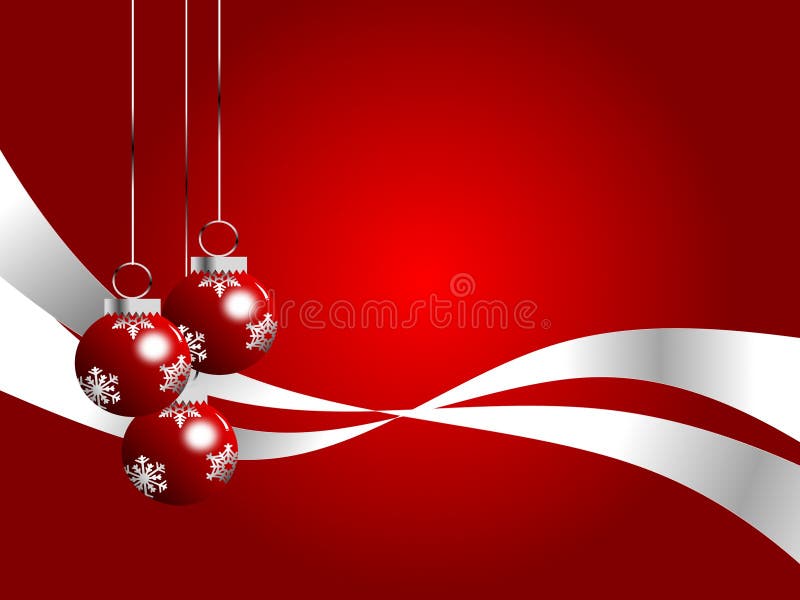 Red and Silver Christmas Theme Stock Illustration - Illustration of ...