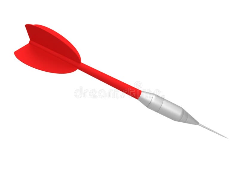 Red and Silver Dart for Precision Target Sports and Competitive Games ...