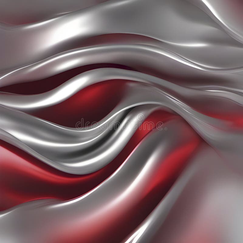 Red and Silver Gradient with Smooth Color Transitions. Stock ...