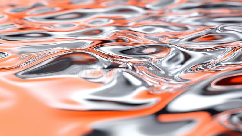 Red and Silver Metallic Texture, Closeup View of an Industrial Surface ...