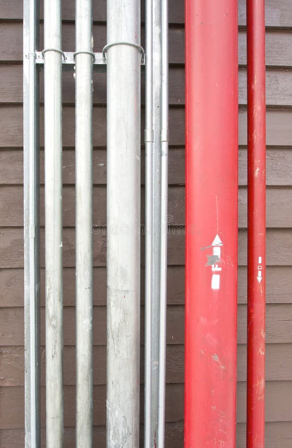 Red and silver pipe stock photo. Image of plumbing, rusty - 45537902