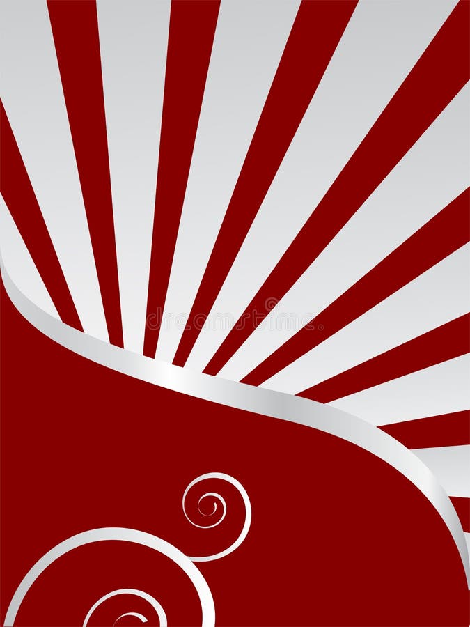 Red and silver rays stock vector. Illustration of tile - 11936884