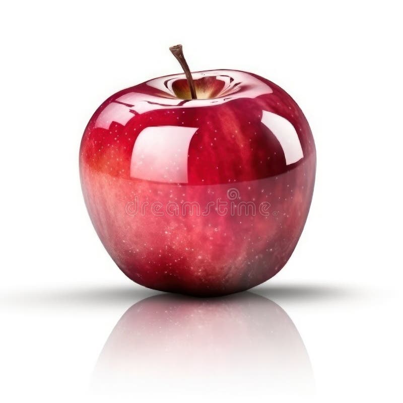 One Juicy Wet Red Apple White Stock Illustrations – 30 One Juicy Wet ...