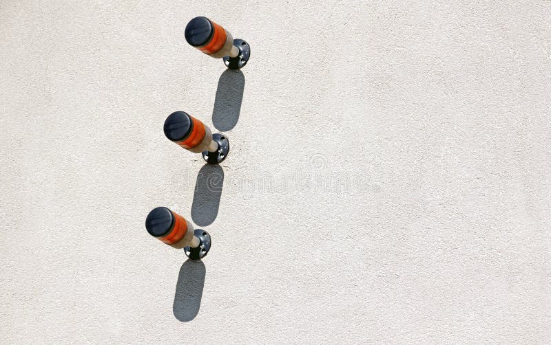 Red Siren Signal Lamp Flashing for Warning Stock Photo - Image of ...