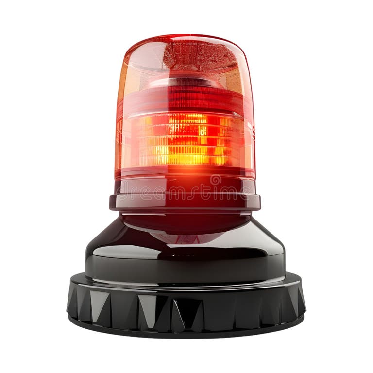 Red Siren on Transparent Background - Ai Generated Stock Illustration ...