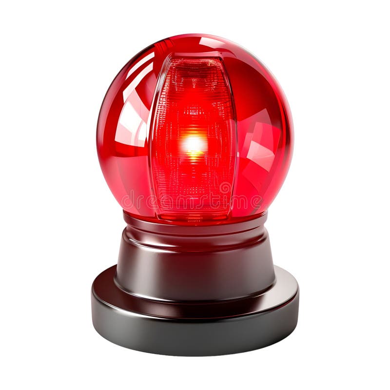 Red Siren on Transparent Background - Ai Generated Stock Illustration ...