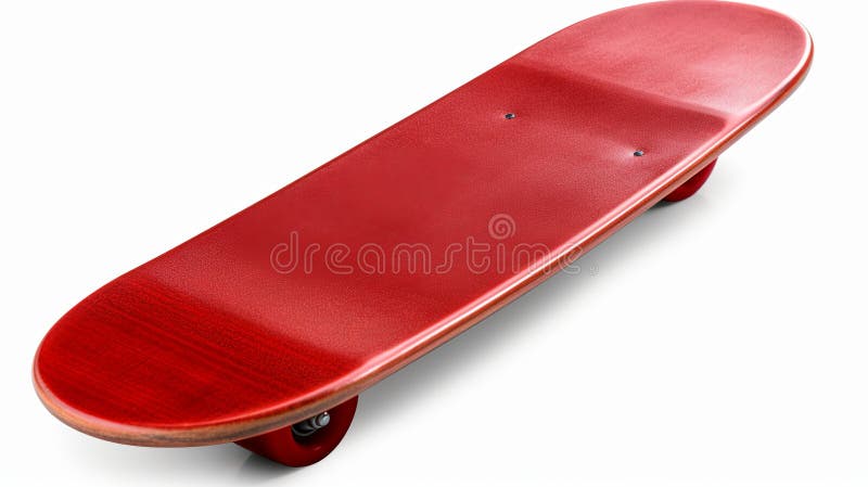 Red Skateboard Deck Isolated White Background Generative Ai Stock ...