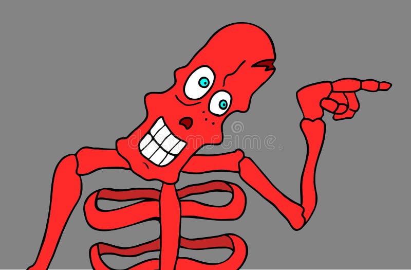 Cry skeleton stock vector. Illustration of creative, comic - 48568460