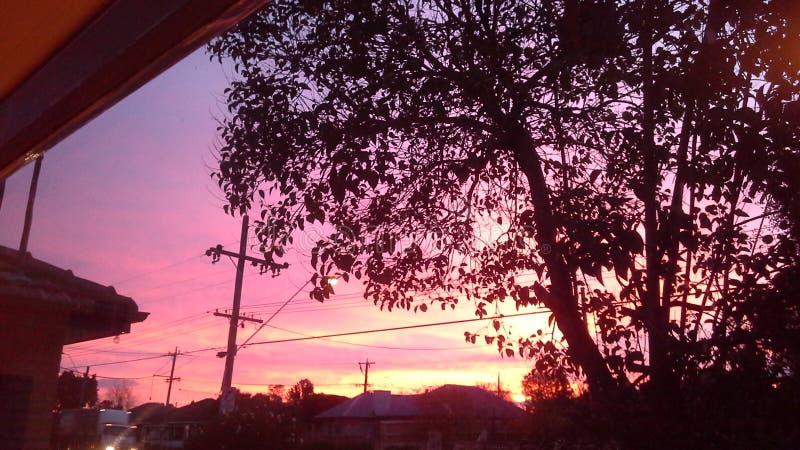 Red Sky at Night Shepards Delight Stock Image - Image of delight ...