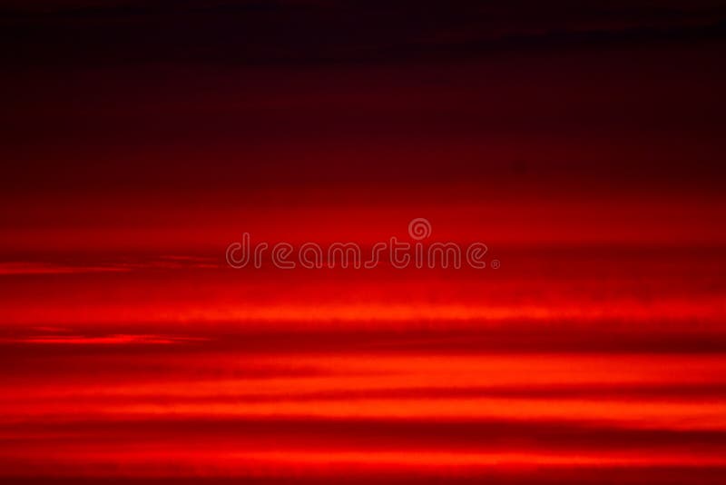 Red sky at sunset stock image. Image of dramatic, natural - 219916583