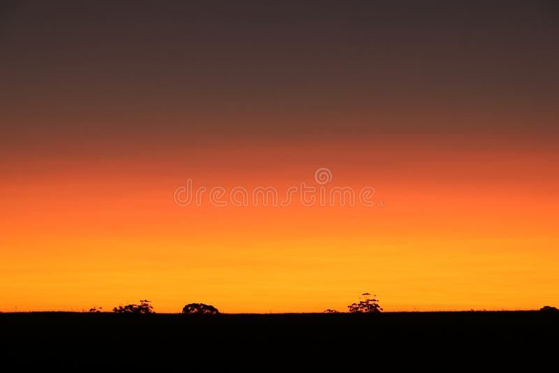 Red Sky Sunset Horizon with Colorful Details. Stock Photo - Image of ...