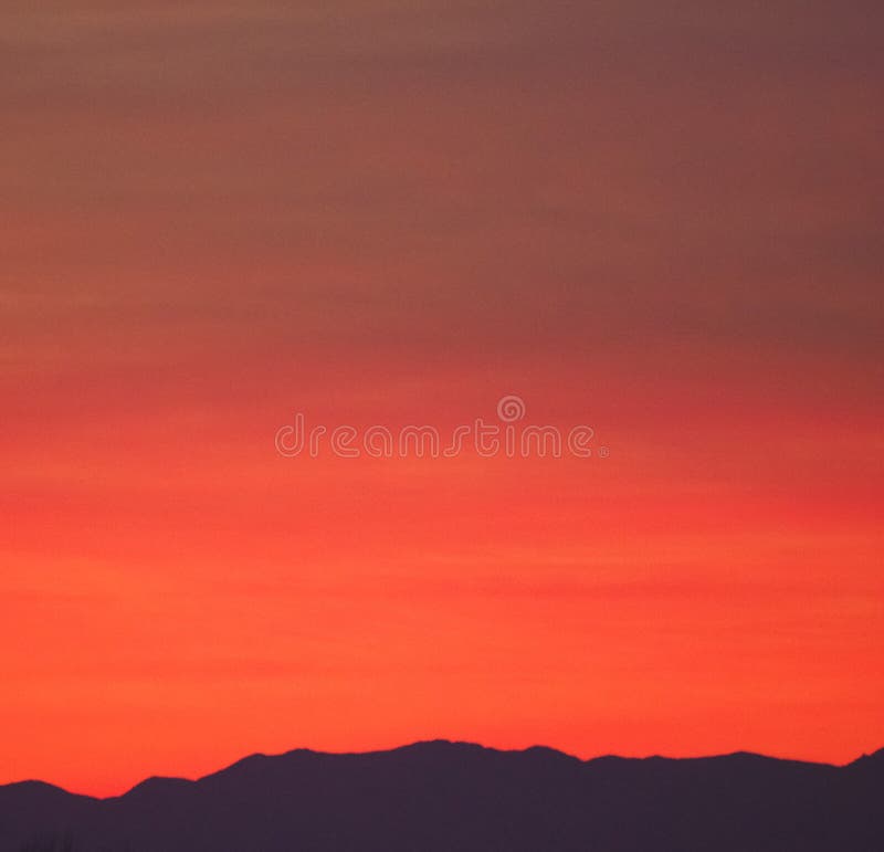 Red sky at sunset stock photo. Image of panorama, mountains - 135782152