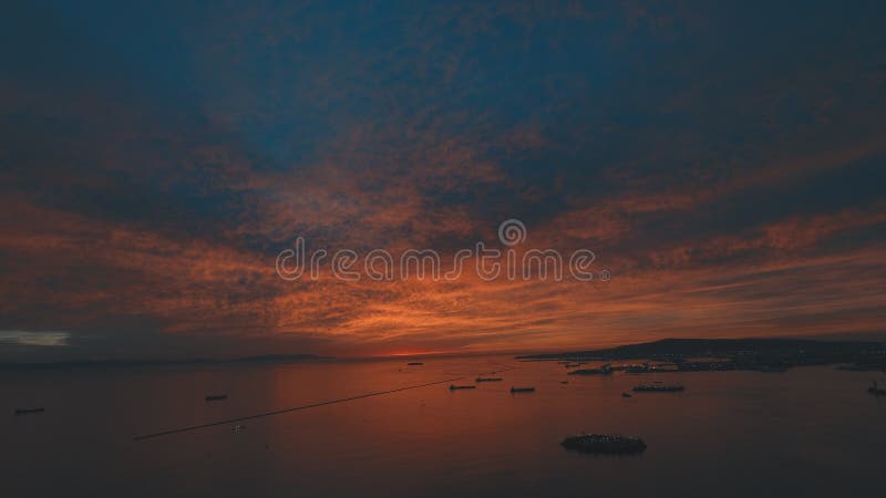 Big Red and Blue stock photo. Image of deep, island - 106992426