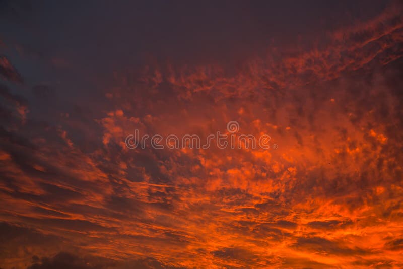 Red sky stock image. Image of scene, vivid, cloud, sunset - 63344869