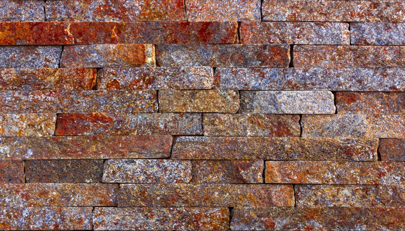 Red Slate Stone Wall Background Texture Stock Photo - Image of bright ...