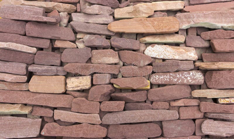 Red Slate Stone Wall Background Texture Stock Photo - Image of material ...