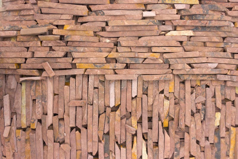 Red Slate Stone Wall Background Texture Stock Photo - Image of concrete ...