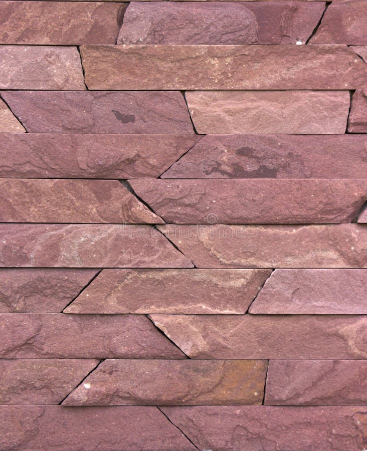 Red Slate Stone Wall Background Texture Stock Image - Image of house ...