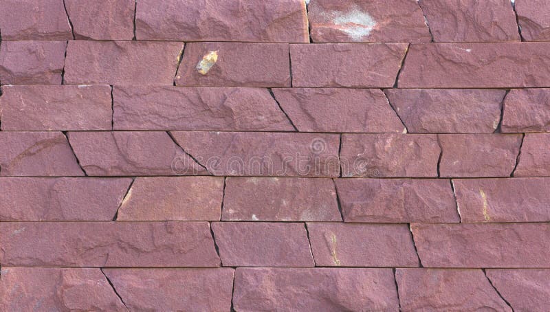 Red Slate Stone Wall Background Texture Stock Photo - Image of ...