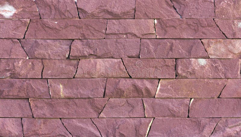 Red Slate Stone Wall Background Texture Stock Image - Image of build ...