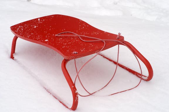 Red sledge stock photo. Image of table, activity, sledge - 1885484