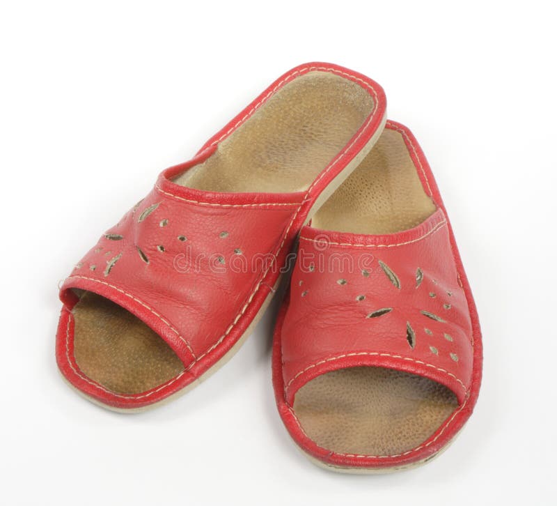 Red slippers stock image. Image of slippers, shoe, shoes - 22568449