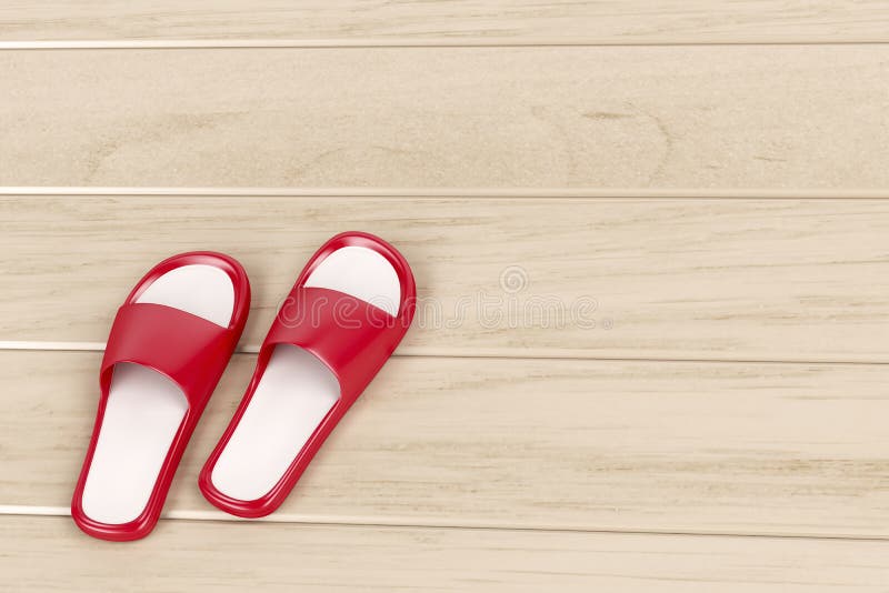 Red slippers stock illustration. Illustration of shoe - 94300566