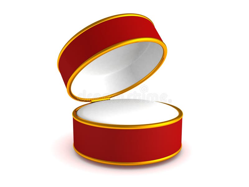 Red Small Box for Expensive Gifts and Decorations Stock Illustration ...