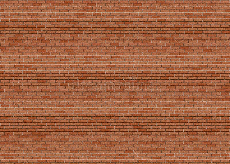 Red Small Brick Wall Pattern Stock Illustration - Illustration of ...