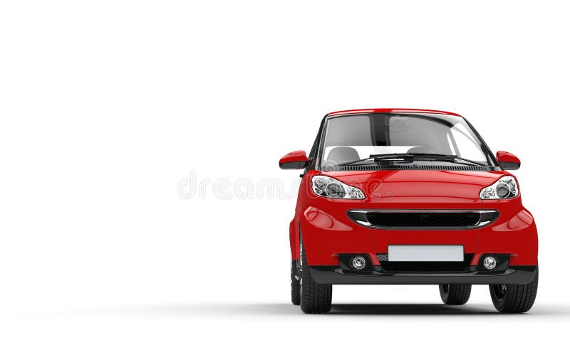 Red Small Car stock illustration. Illustration of front - 59004273