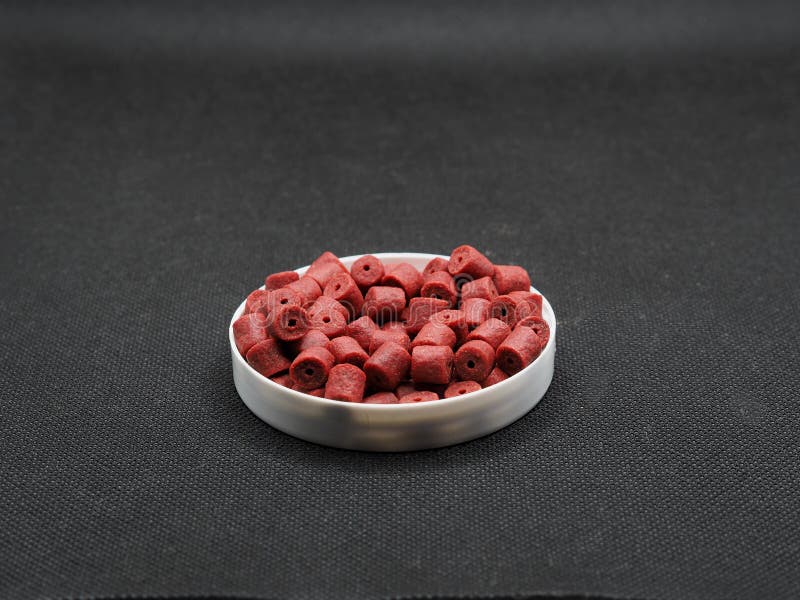 Fish pellets stock photo. Image of group, fishmeal, close - 242347044