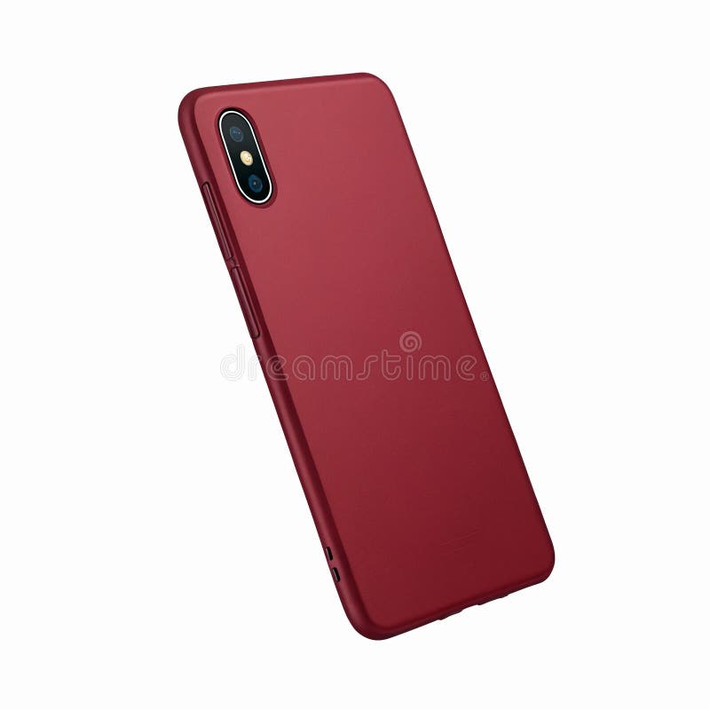 Red Smartphone Case Solid Design Elegance with Transparent Background ...