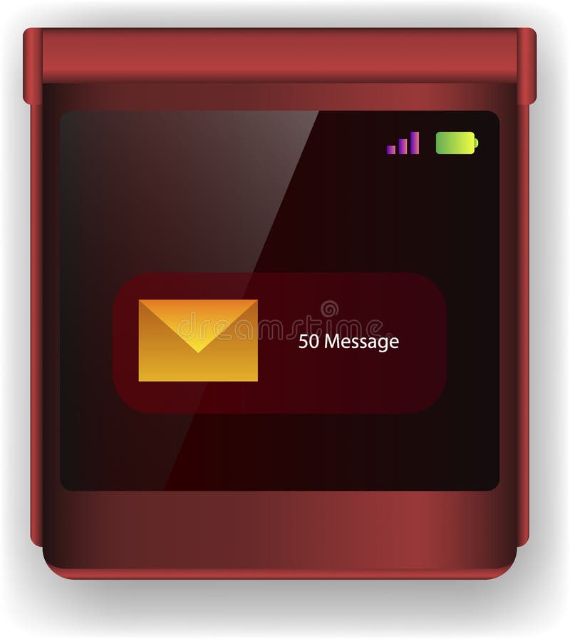 Sleek Red Themed Smartphone Interface Stock Illustrations – 11 Sleek ...