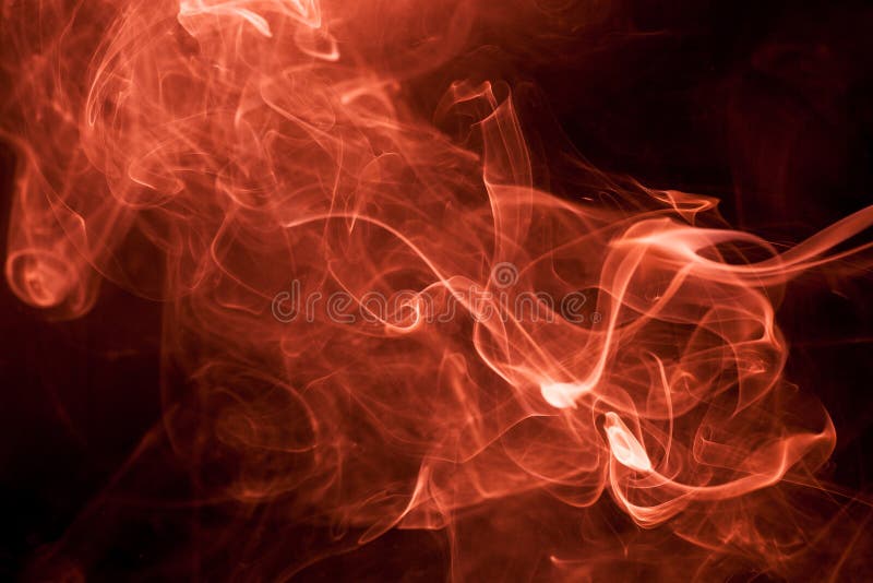 Red Smoke on a Black Background Stock Image - Image of background ...