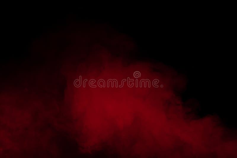 Red Smoke on Black Background Stock Photo - Image of color, mystic ...