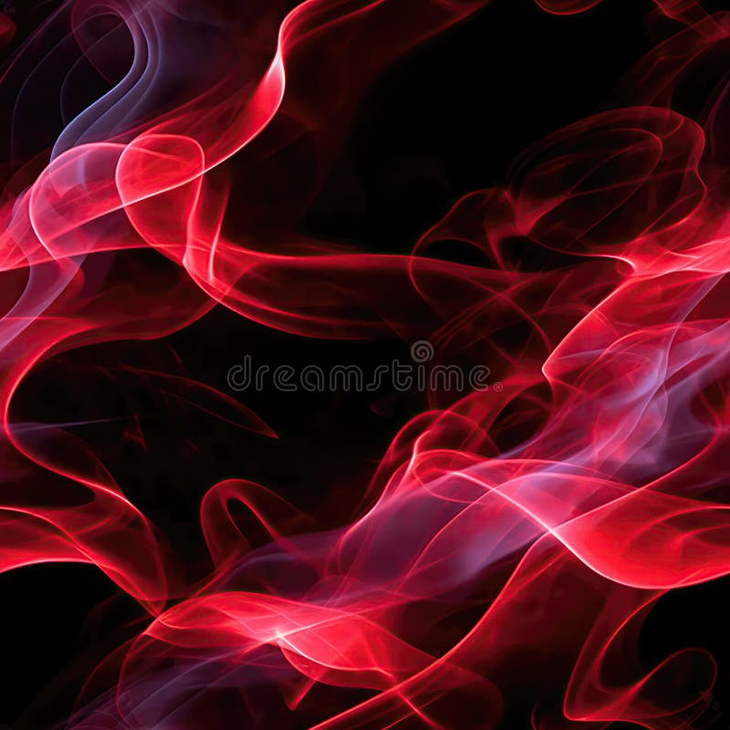 Red Smoke on Black Background. Seamless Background. Generative AI Stock ...