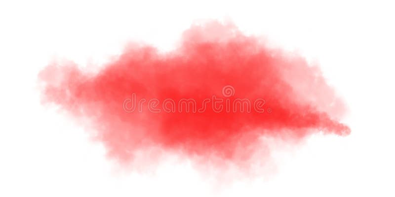 Red Smoke or Cloud Texture on White Background, Abstract Mist or Dust ...