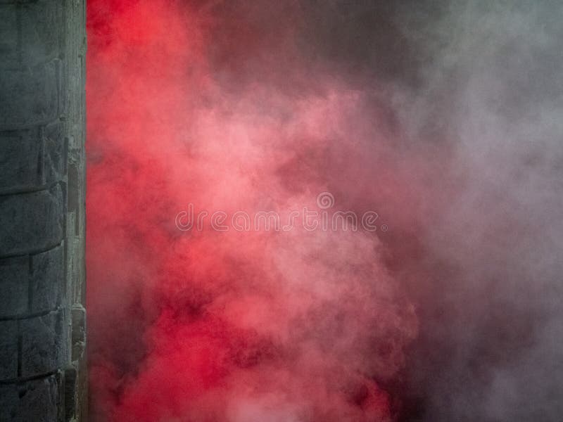 Red Smoke Effect Light Background Stock Image - Image of black, vapour ...
