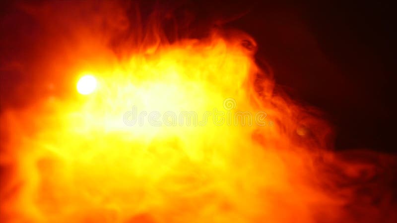 Red Smoke Flame on Isolated Black Background Stock Video - Video of ...