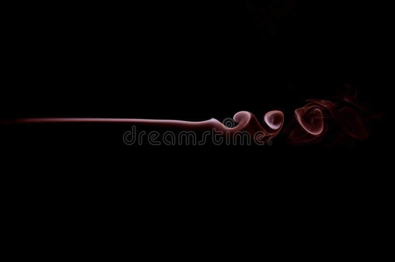 Red Smoke Wave Isolated on Black Stock Photo - Image of lines, healthy ...