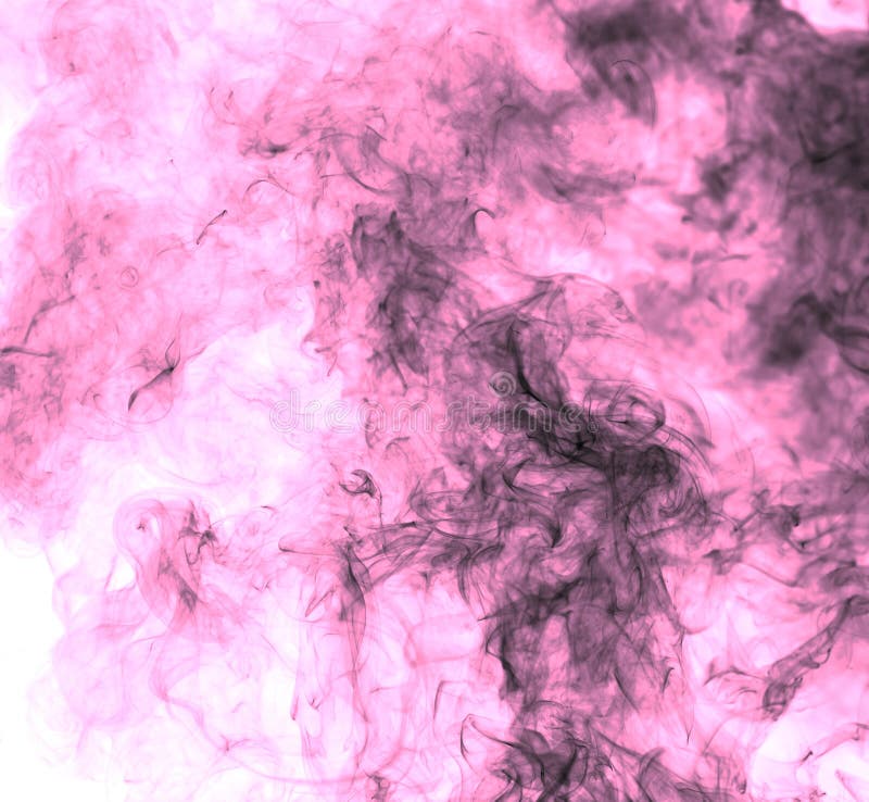 Red Smoke on White Background. Inversion Stock Photo - Image of dynamic ...